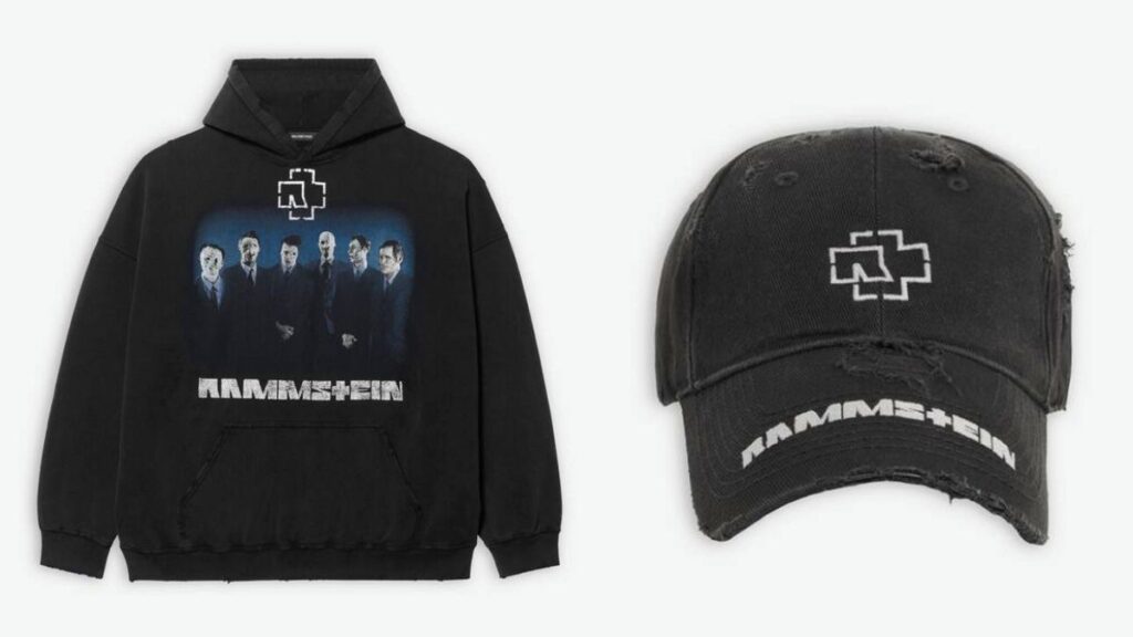 L'équipe Rammstein avec la marque de mode de luxe Balenciaga sur la ...